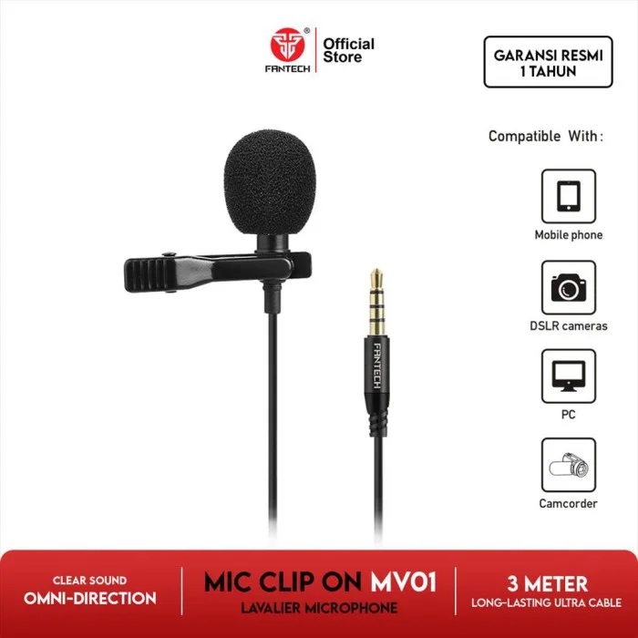 10 Merk Microphone Clip On Terbaik (Termurah 2026)